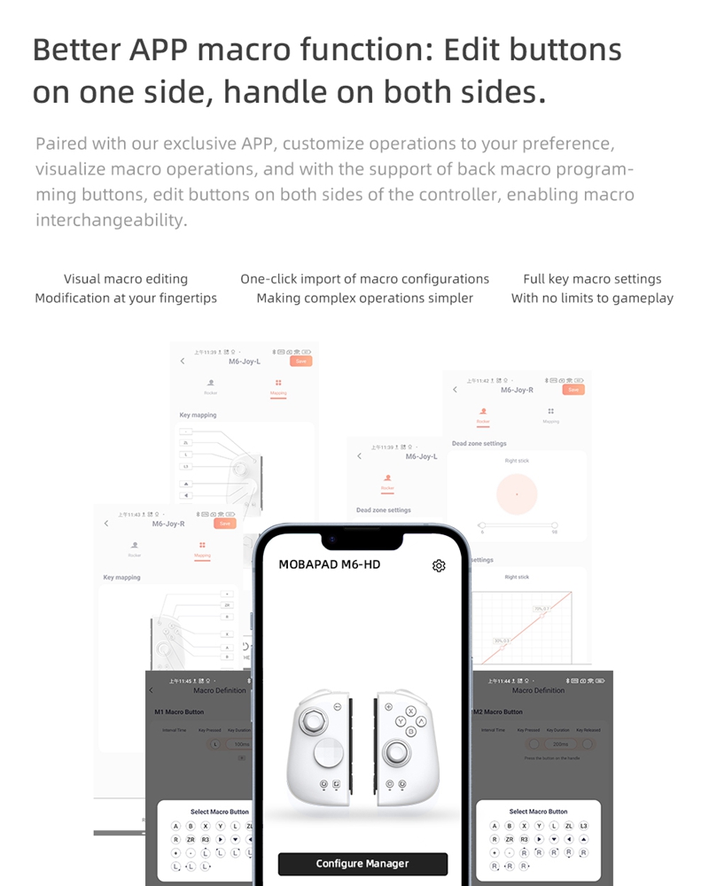 MOBAPAD M6 HD Controller for Nintendo Switch 2/Nintendo Switch OLED ...