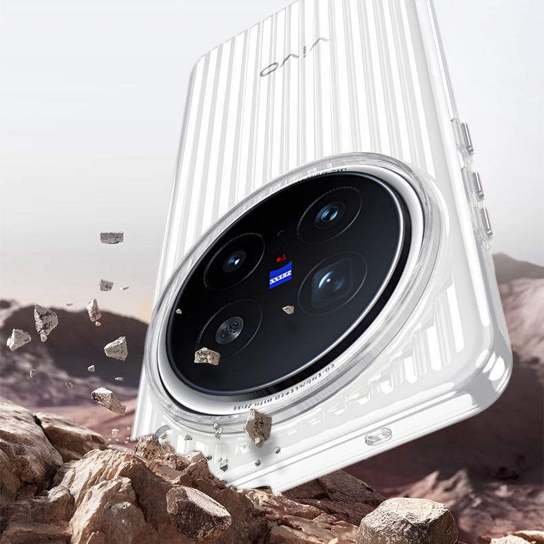 For VIVO X100 Ultra X100S X200 Pro Mini Case Slim HD-Clear Corrugated ...