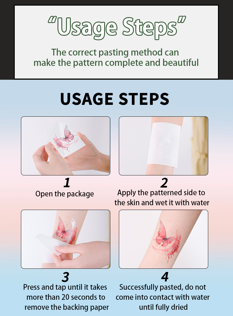 Tribal Arm Sleeve Temporary Tattoos Masculine Waterproof Sticker for ...