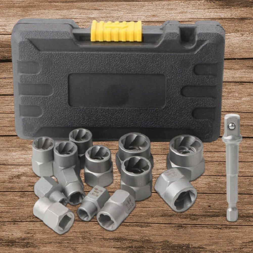 14PCS Impact Nut and Bolt Extractor Socket Set Damage Rust Screw Bolt ...