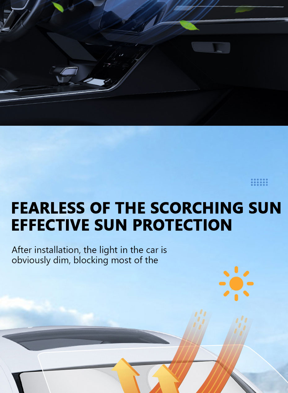 SEAMETAL Car Sun Shade Cover Car Windscreen Sunshade Car Front Window ...