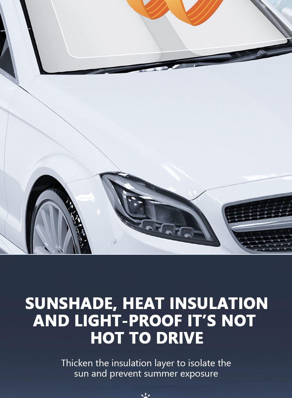 SEAMETAL Car Sun Shade Cover Car Windscreen Sunshade Car Front Window ...