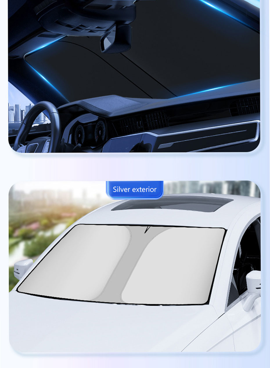 SEAMETAL Car Sun Shade Cover Car Windscreen Sunshade Car Front Window ...