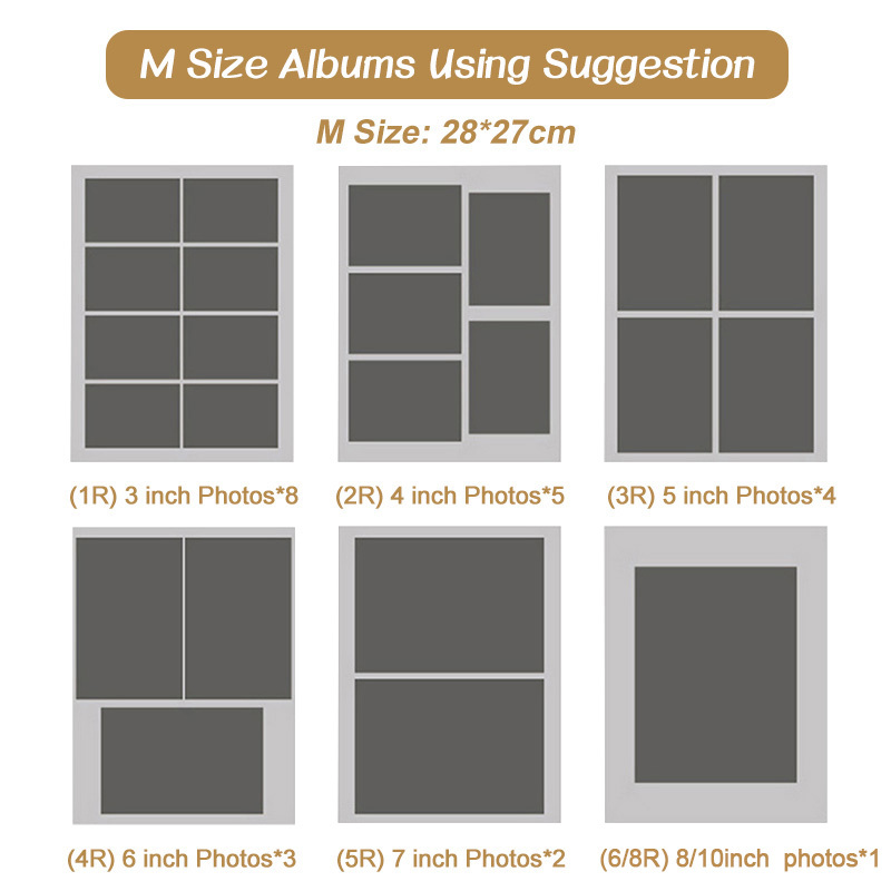 【Ship in 12h】Self Adhesive Photo Album Gambar for Memories DIY 相册 Photo ...