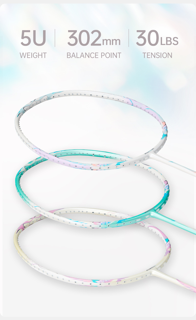 Kawasaki Badminton Racket Queen 500 5U 18-30LBS Suitable For Fessional ...