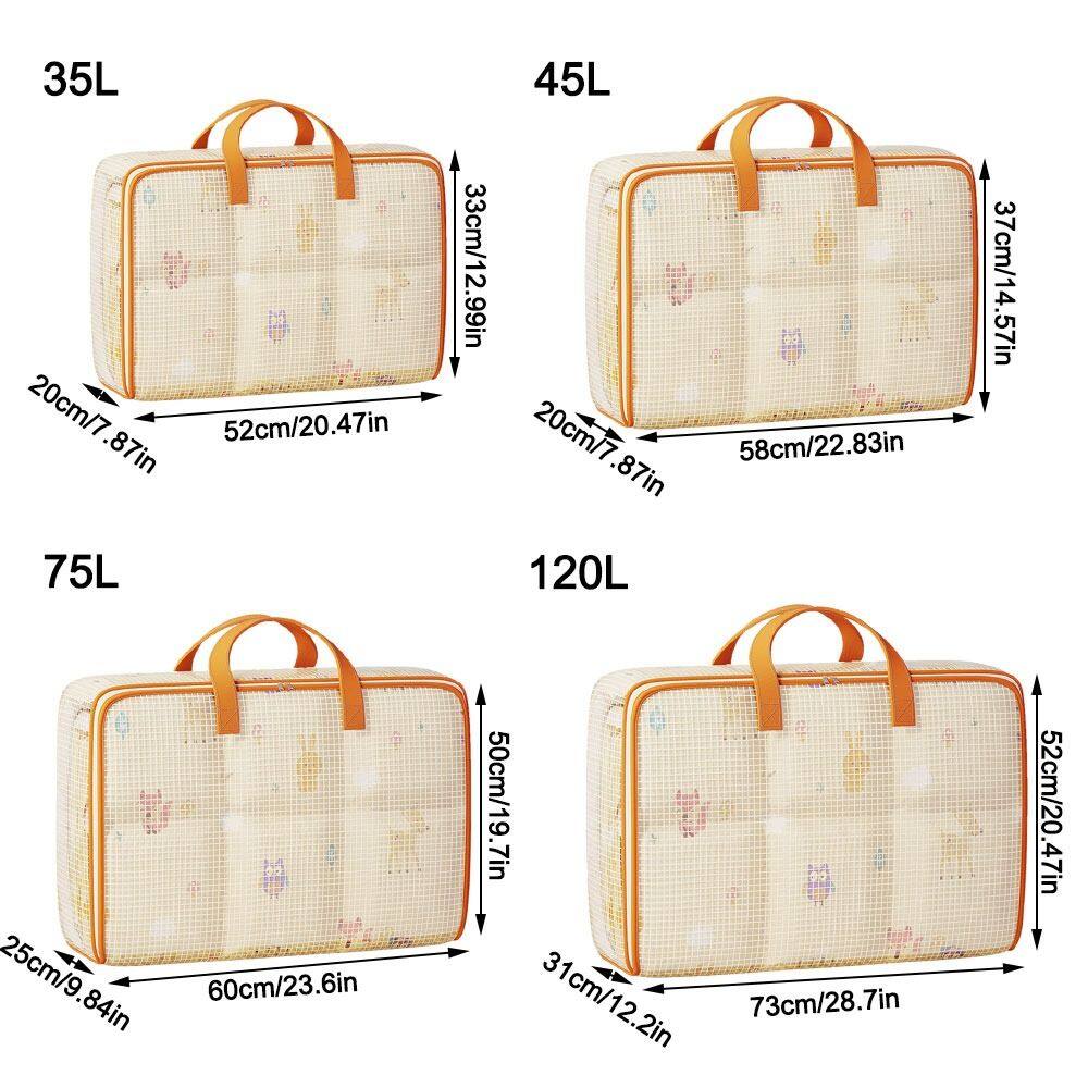 Transparent Storage Bag Large Capacity Comforter Quilt Bag Waterproof ...
