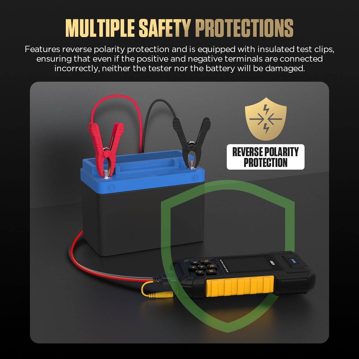 AUTOOL BT960 Lithium Battery Tester 12V 24V Car Battery Diagnostic ...