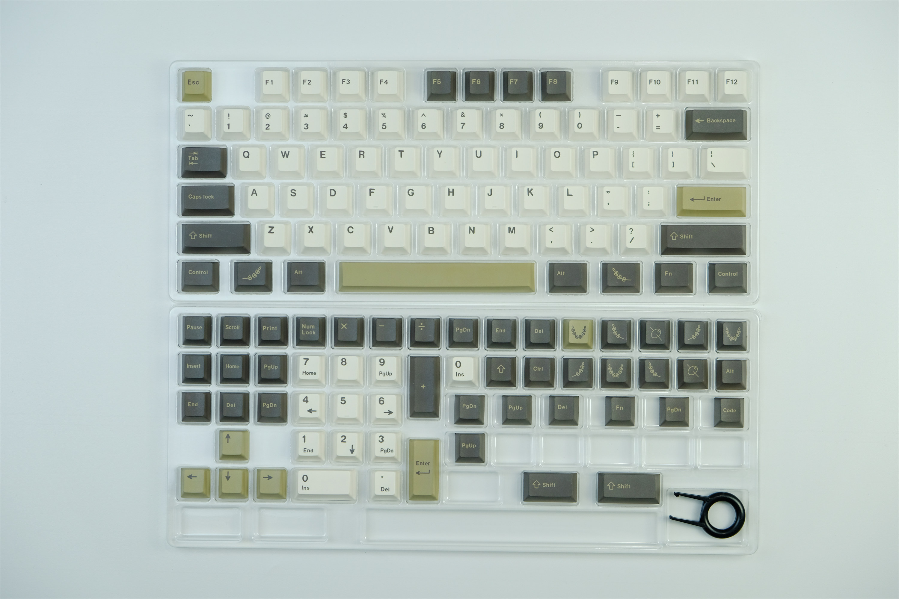 GMK Olives Keycaps 129 Keys PBT Cherry Profile DYE-SUB Personalized For ...