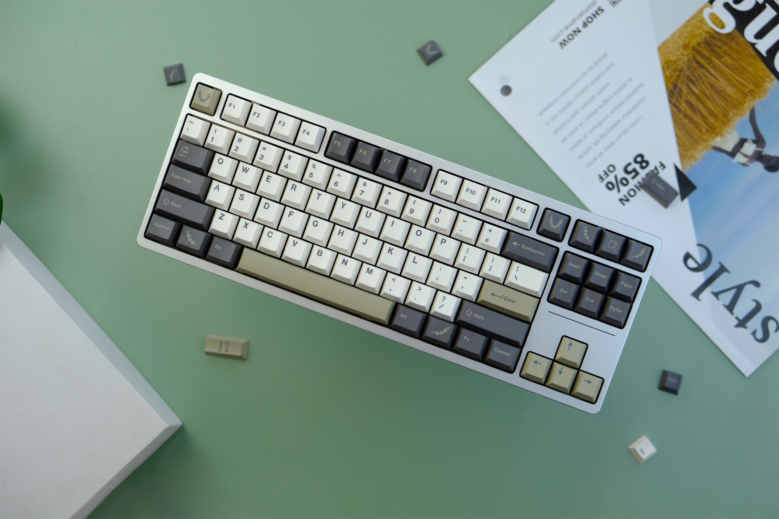 GMK Olives Keycaps 129 Keys PBT Cherry Profile DYE-SUB Personalized For ...