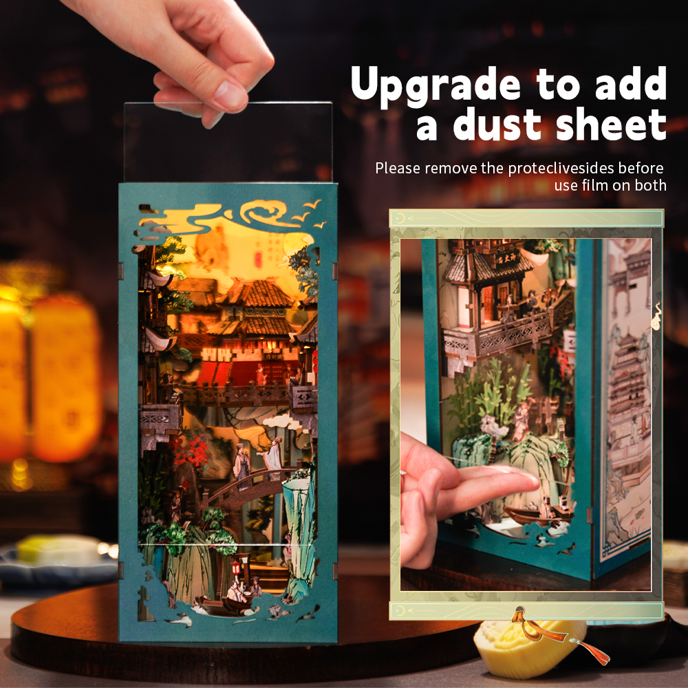 CUTEBEE EK01 DIY Book Nook Miniature House Handmade Dollhouse Handcraft ...