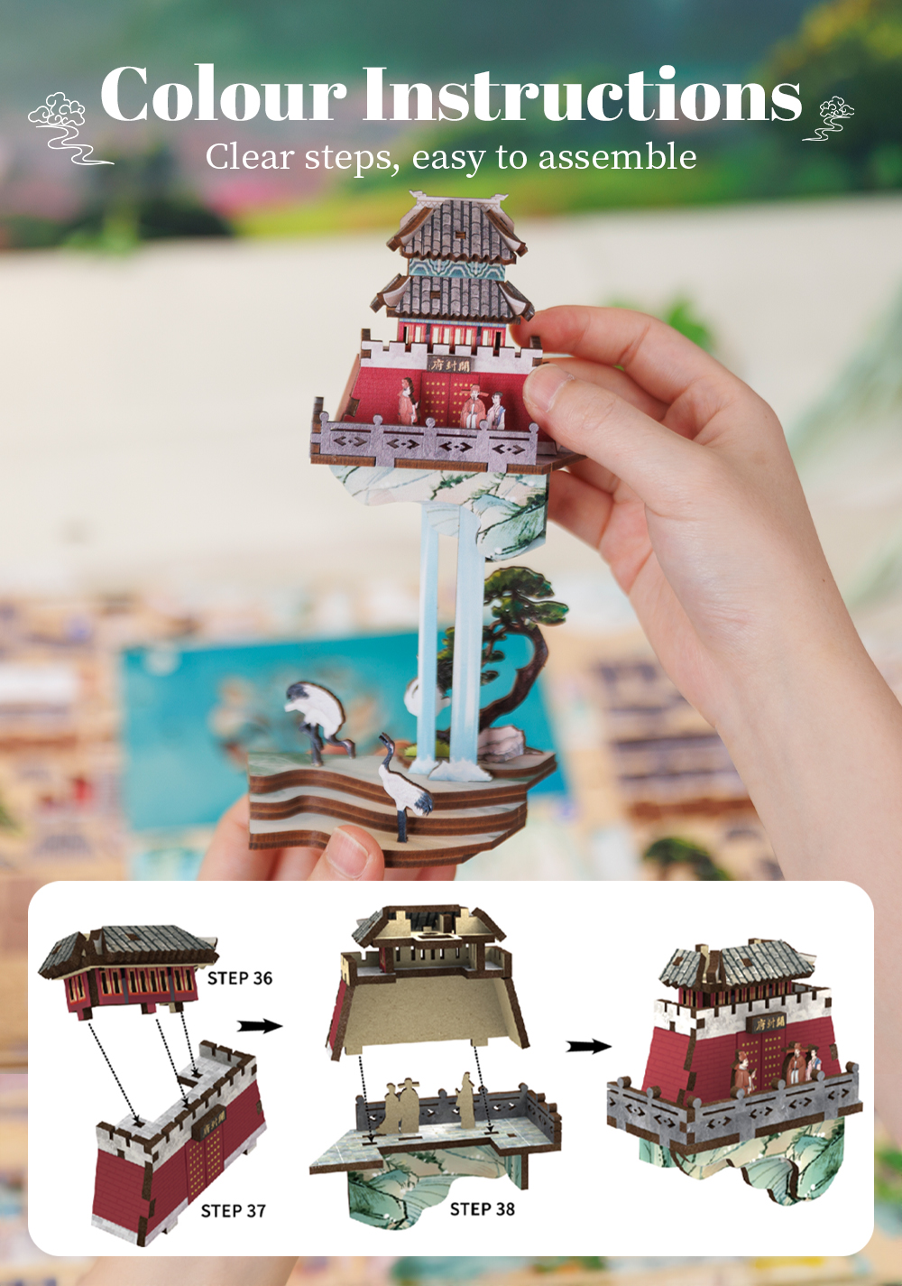 CUTEBEE EK01 DIY Book Nook Miniature House Handmade Dollhouse Handcraft ...