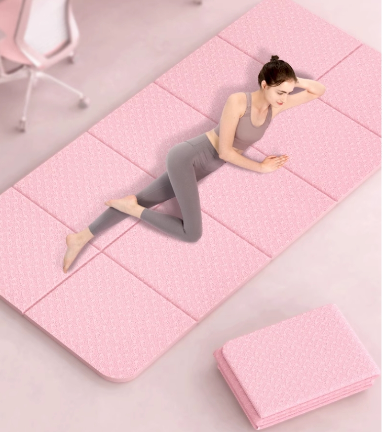 FUYOGI Foldable Yoga Mat Anti-slip Lightweight Travel Folding 6MM/8MM ...