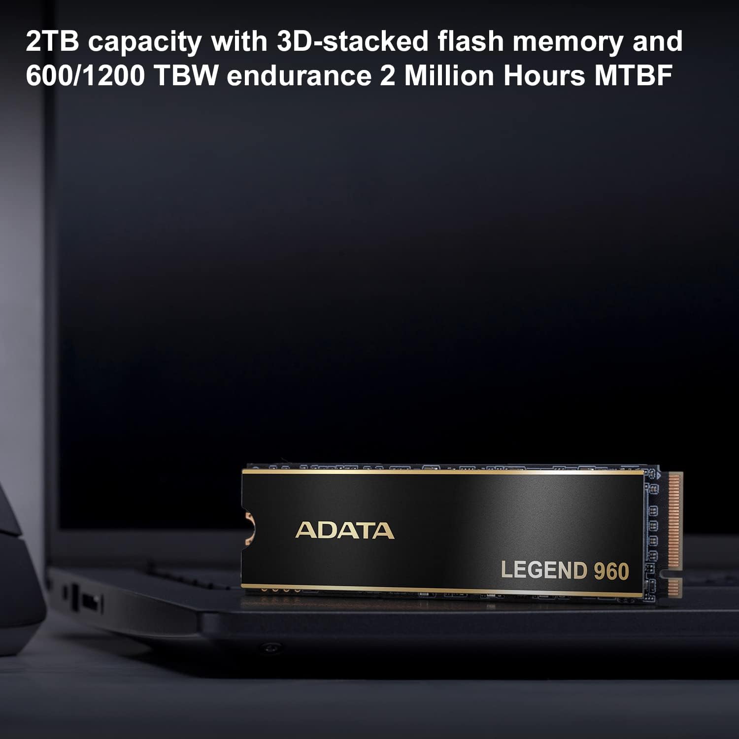 ADATA SSD Legend 960, NVMe PCIe Gen4 x 4 M.2 2280, Speed up to 7,400MB/s, Internal Solid State ...
