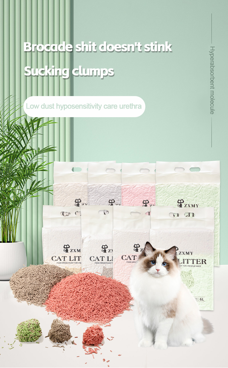 6l Premium Super Clumping Cat Litter Tofu Cat Litter Sand Cat Sand ...