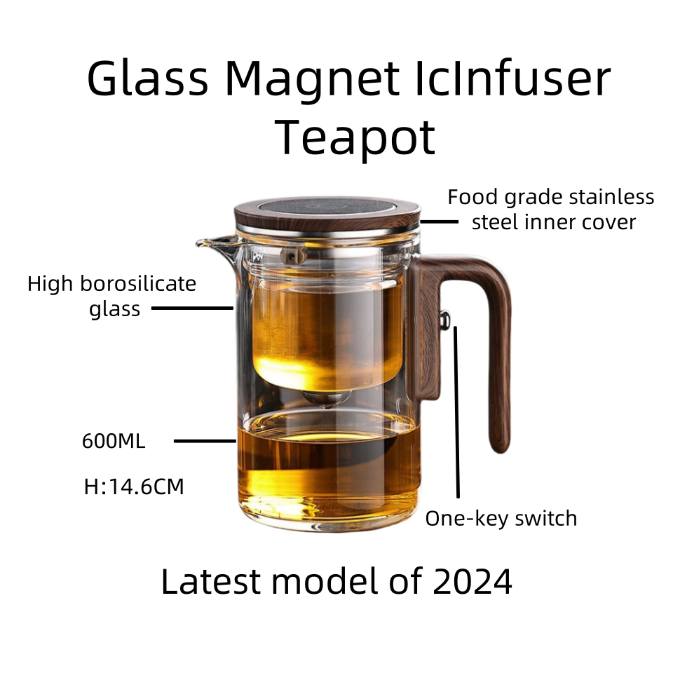 🔸Local seller🔸Glass Tea Pot/Glass Cup/自动玻璃泡茶壶/Tea Pot Set/茶具/玻璃茶壶/Glass ...