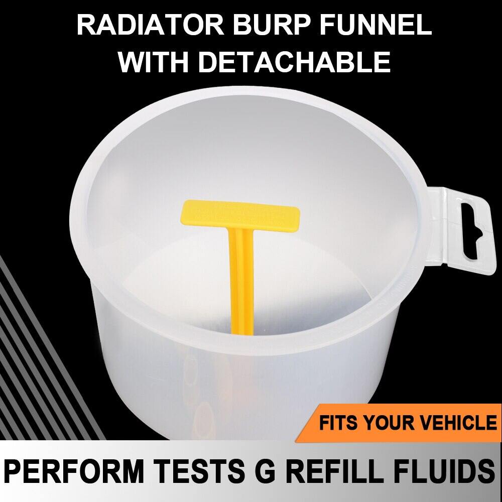 15pcs Car Radiator Coolant Filling Funnel Kit Spill Proof Car Water ...