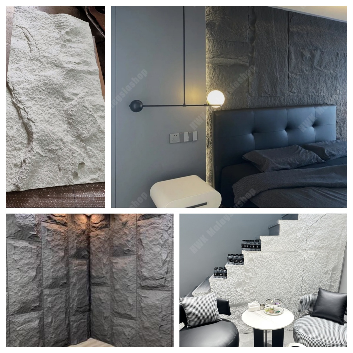 3d wallpaper pu stone softboard decoration pvc wall panel Background ...
