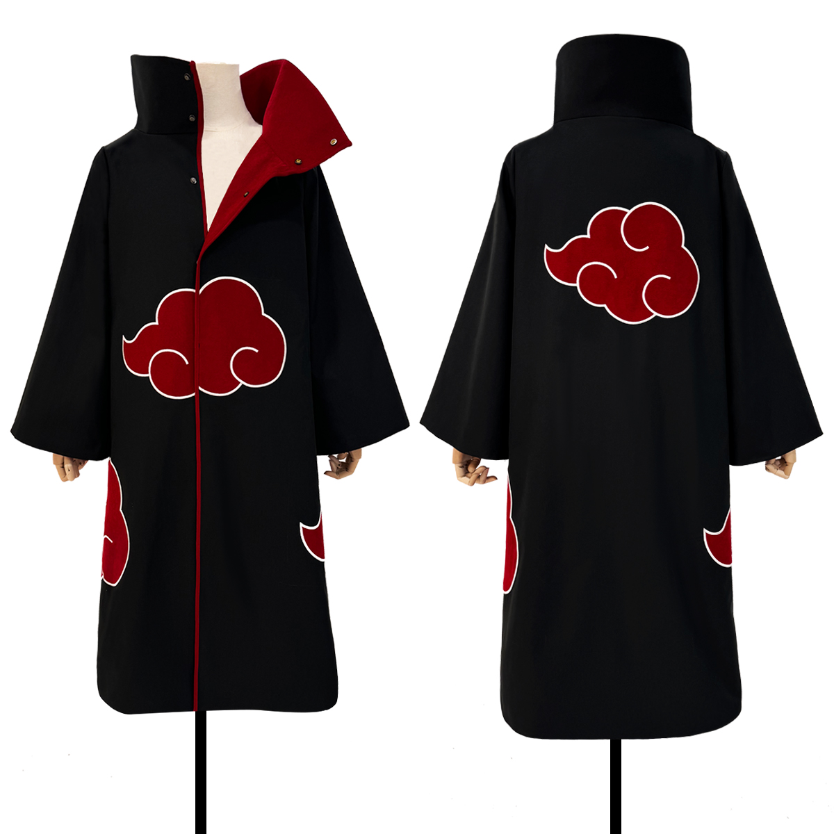 HOLOUN NARUTO Uchiha Itachi Cosplay Costume Nagato Akatsuki Coat ...