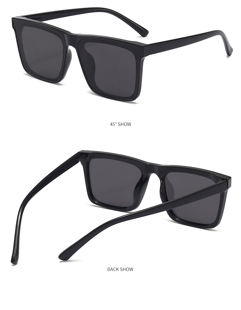 Sunglasses New Simple Flat Sunglasses Men Women Square Sunglasses ...