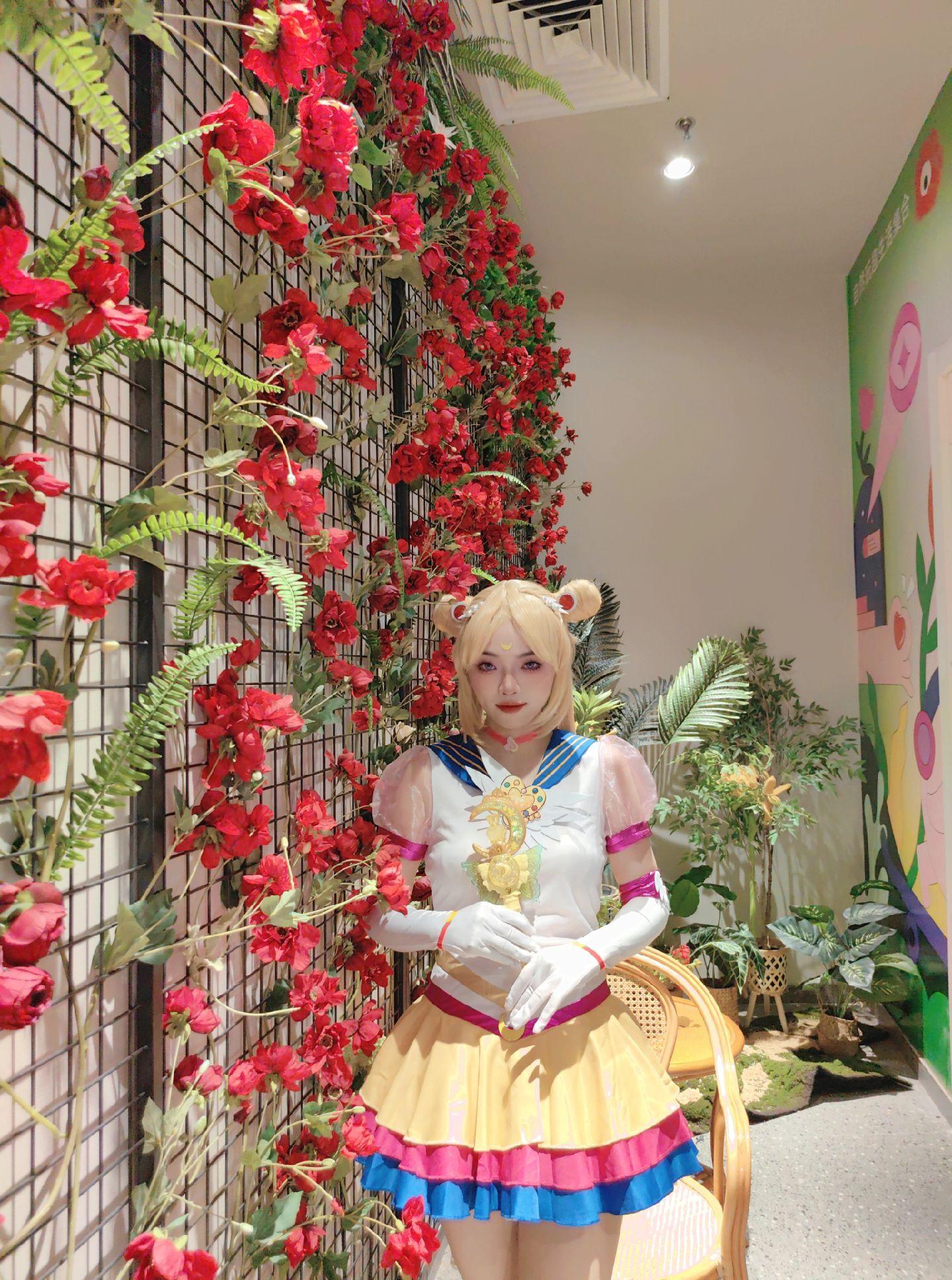 Beautiful Girl Warrior Cos Costume Water Ice Moon Sailor Moon Rabbit ...
