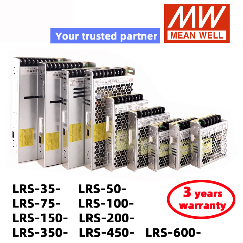 MEAN WELL LRS-35 LRS-50 LRS-75 LRS-100 LRS-150 LRS-200 LRS-350 DC12V ...