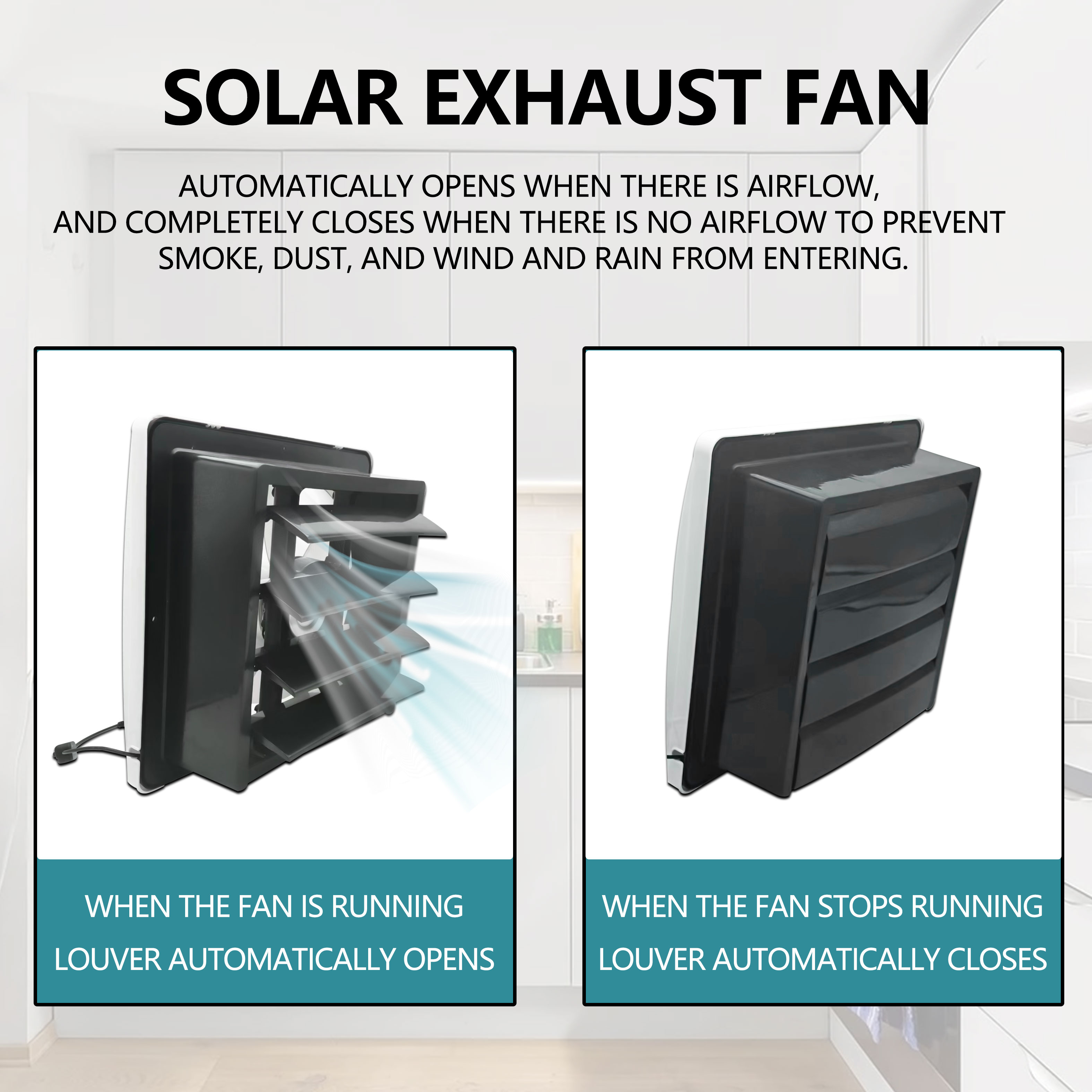 Kipas pembuangan dengan papan solar 20W/Solar exhaust fan 20W solar ...