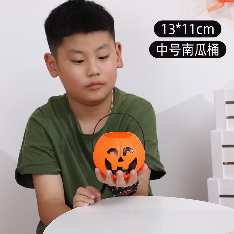 Kids Girls Maleficent Acessories Black Horn Headband Pumpkin Bucket ...