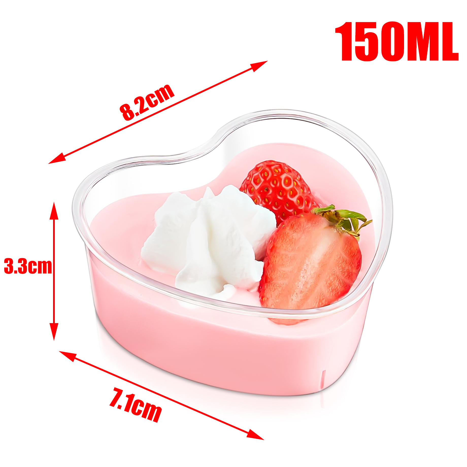 Disposable Pudding Cup / Jelly Mousse Tiramisu Cup With Lid ...