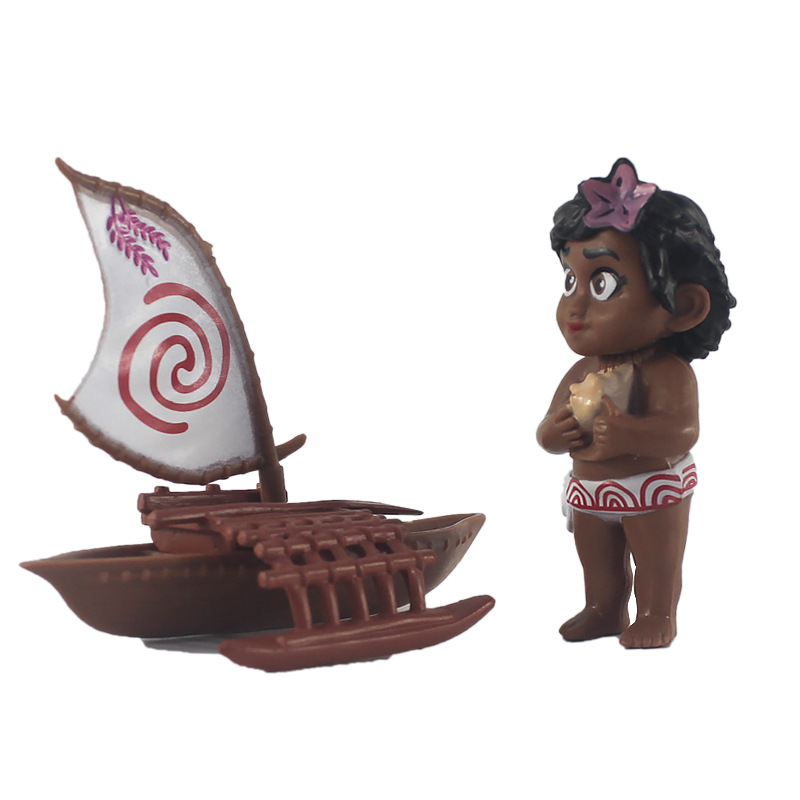 10Pcs/6Pcs Moana 2 Princess Action Figures Moui Simea Chief Tui Tala ...