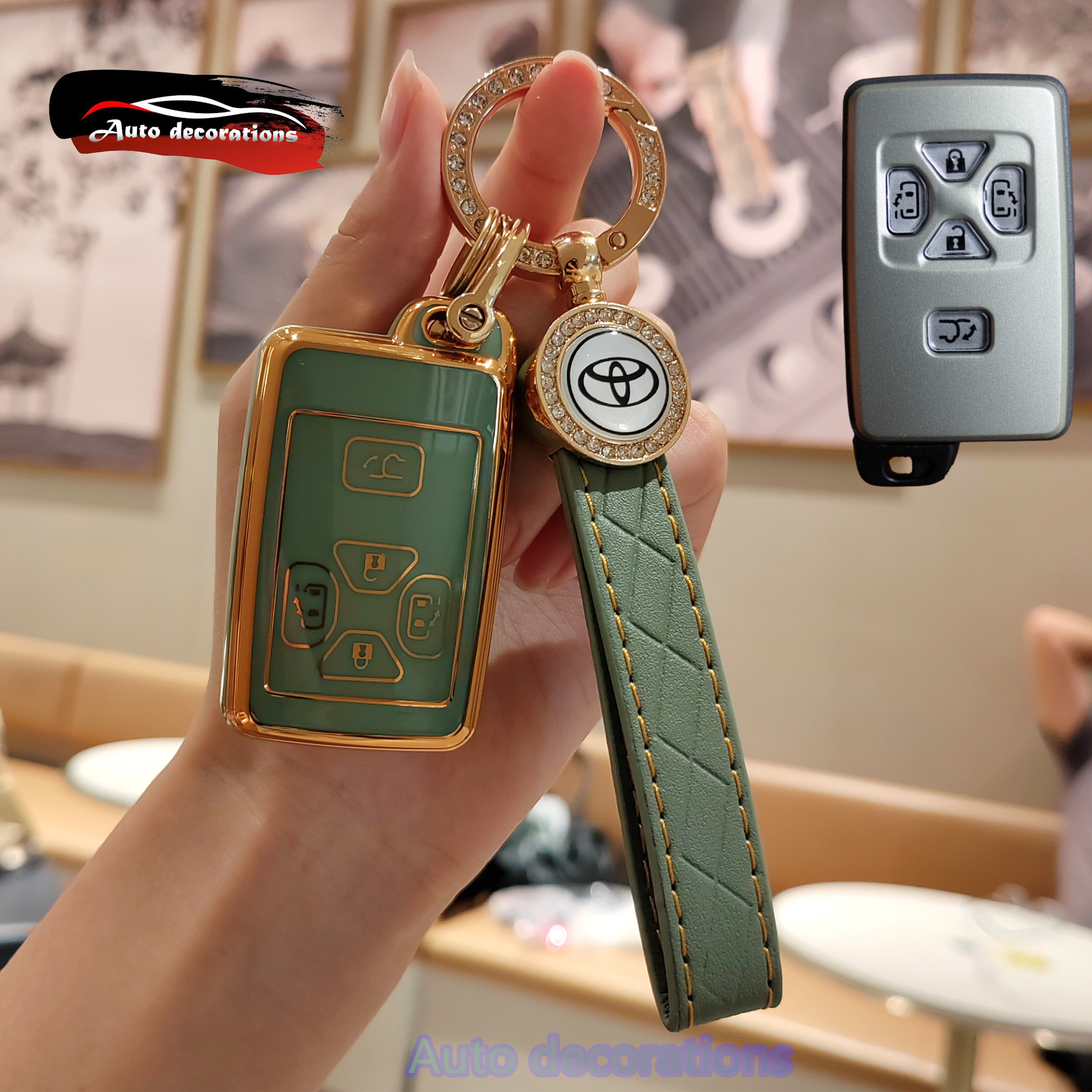 【5buttons】Toyota Alphard Vellfire car key case Toyota Vellfire key ...