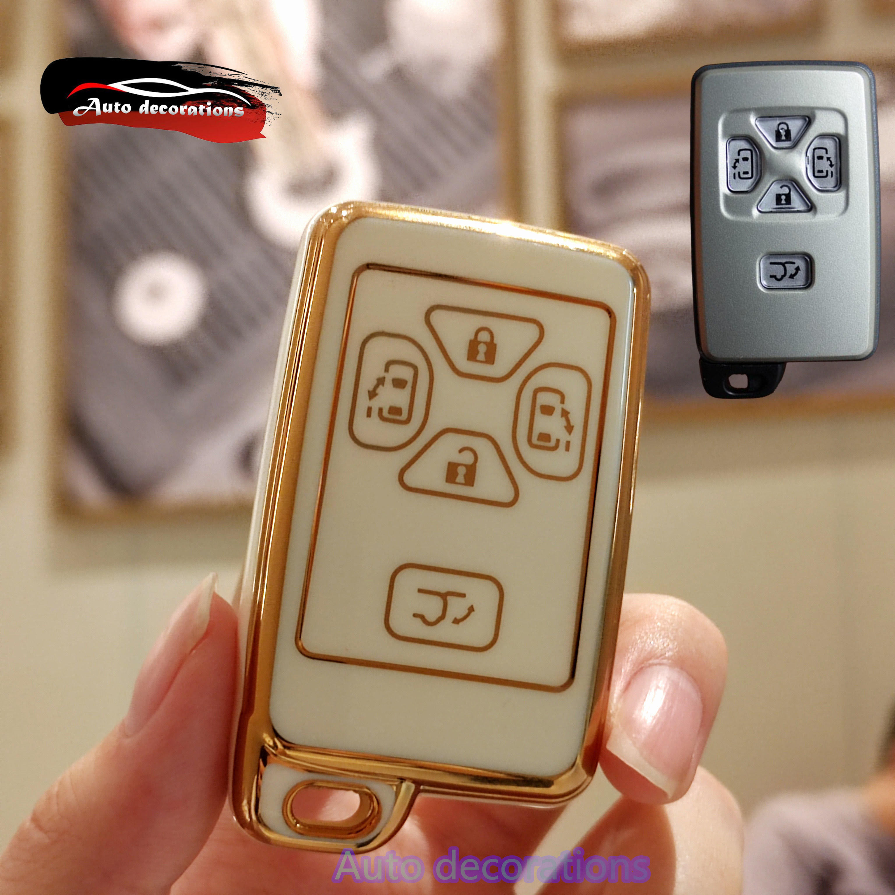 【5buttons】Toyota Alphard Vellfire car key case Toyota Vellfire key ...
