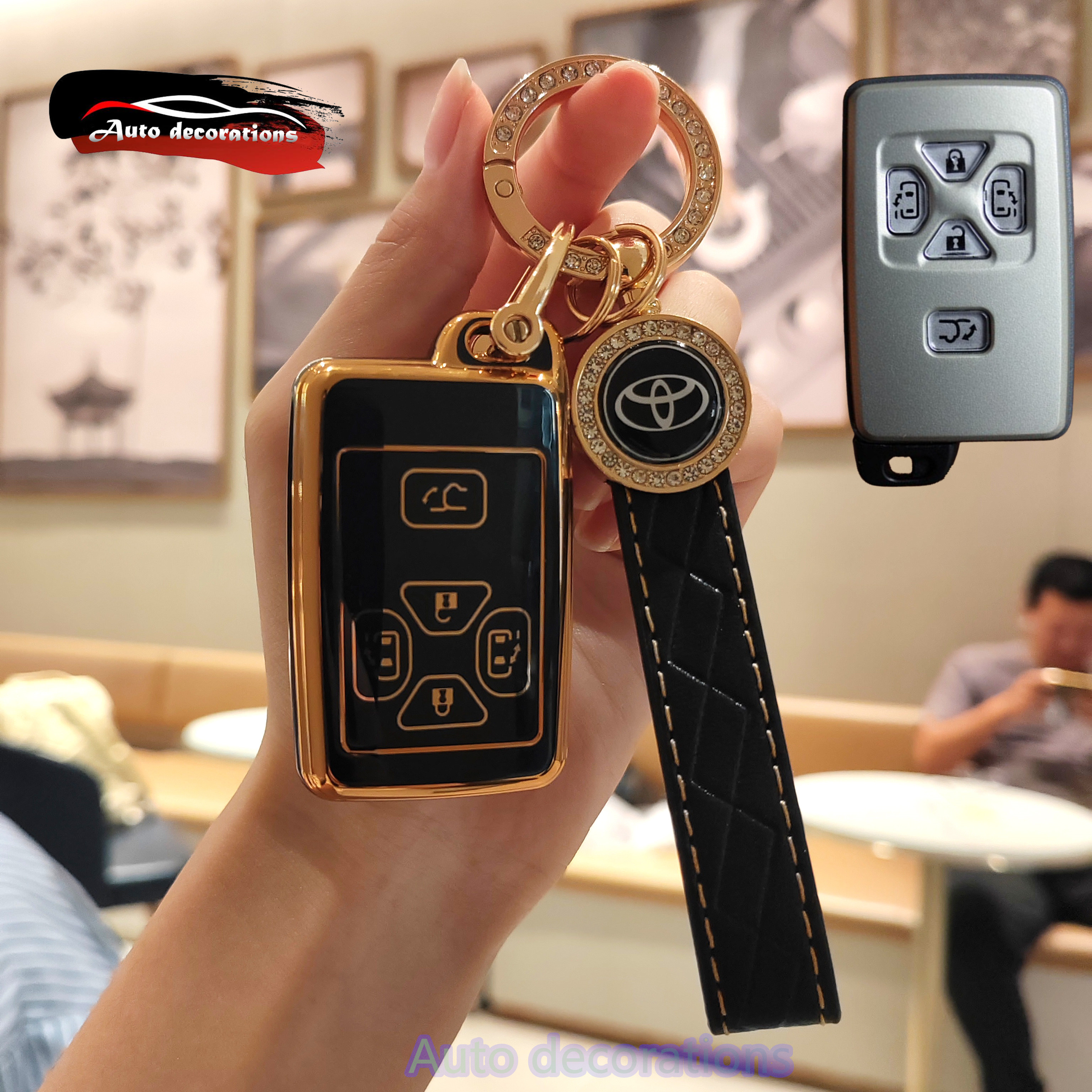 【5buttons】Toyota Alphard Vellfire car key case Toyota Vellfire key ...