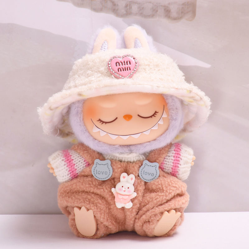 Second Generation Blind Box Pendant Labubu Clothes Strappy Trousers Suit Sit Sit Labubu Dress Up