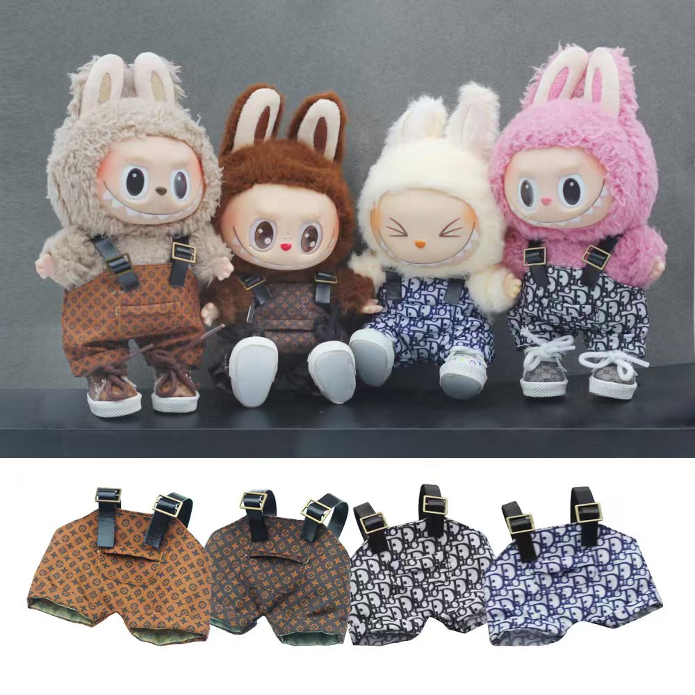 Doll suspender pants for DIMOO World 15cm 17cm Labubu clothes Baby ...