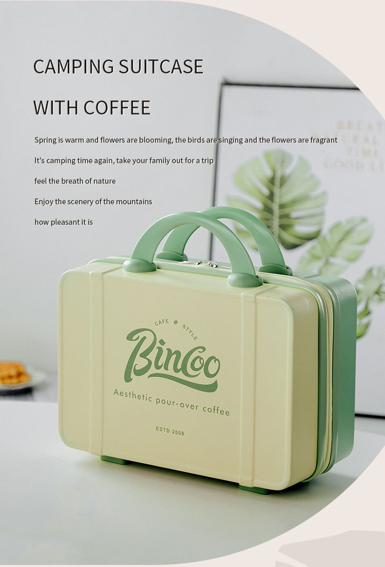 BINCOO Coffee Storage Box Hand-brewed Coffee Set Moka Pot Camping ...