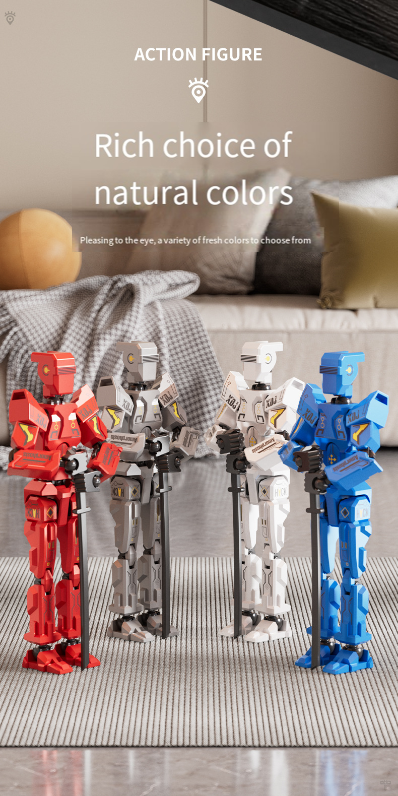 mecha 3D printed Dummy Lucky 13 Action Figure,T13,DIY gift ...