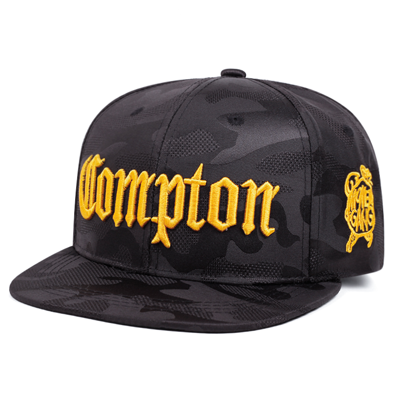 Compton Embroidery snapback cap for men woman Hip hop vintage cap high ...