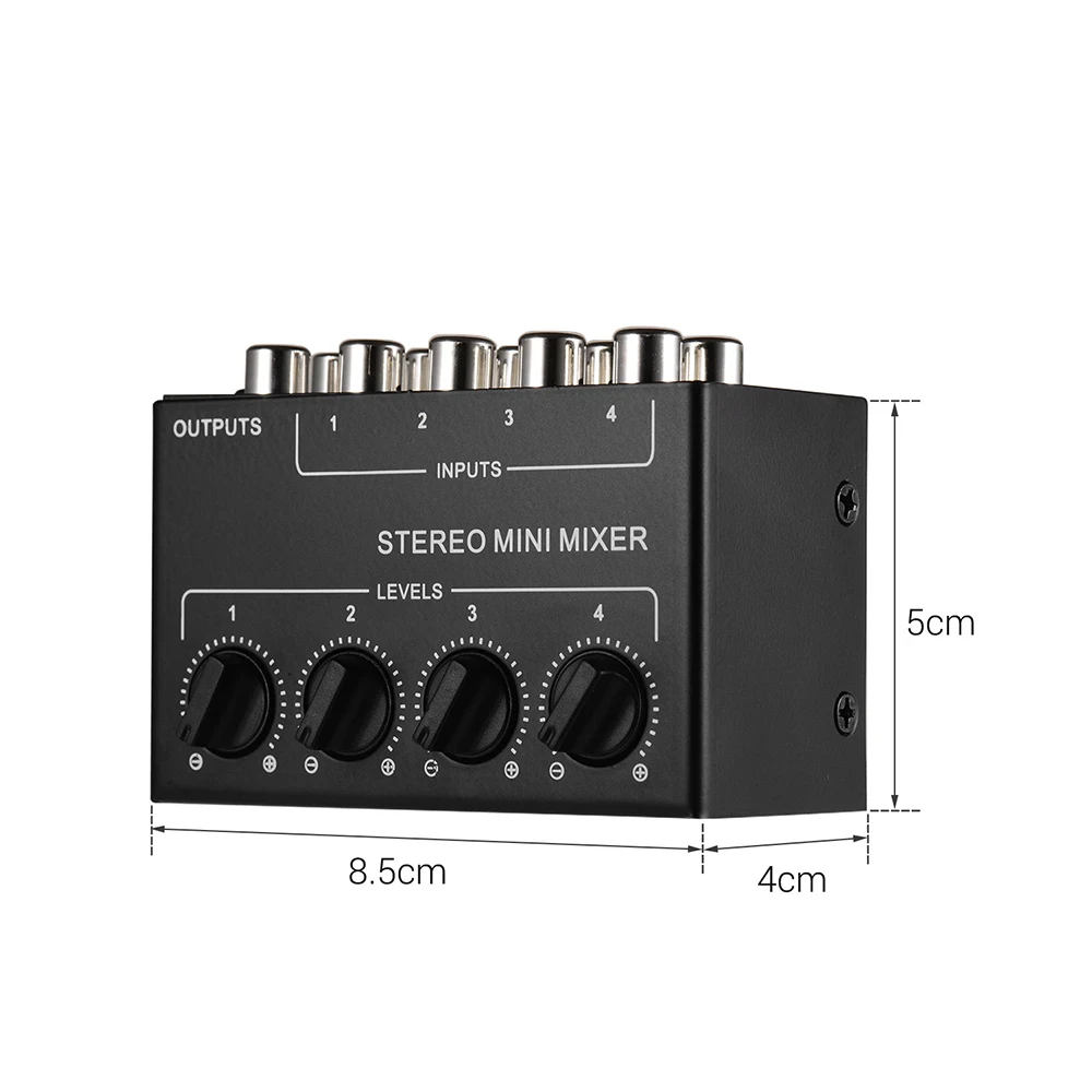 4 6 Channels Passive Mixer Audio Professional Audio Stereo Mixer Sound ...