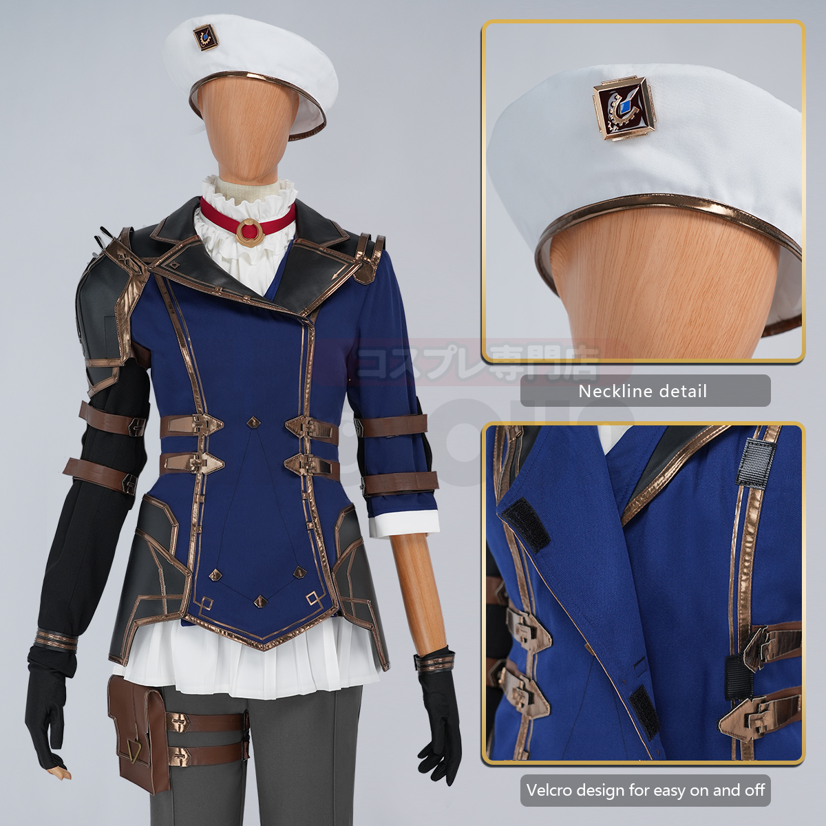HOLOUN LOL Caitlyn Cosplay Costume Vi Arcane League of Legends Game ...