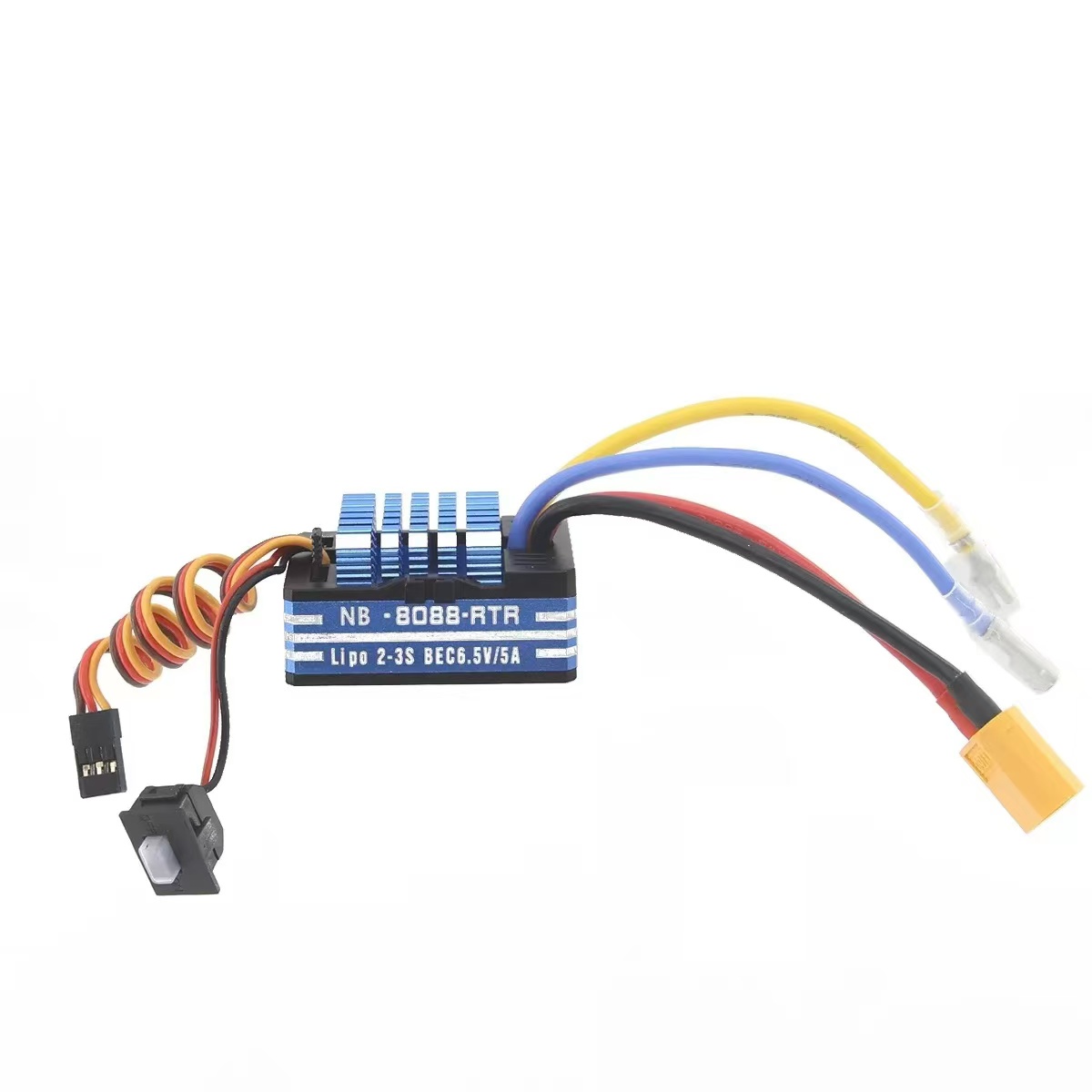 NEEBRC 60A 2-3S Waterproof Metal Brushed ESC T Plug XT60 Plug For 540 ...