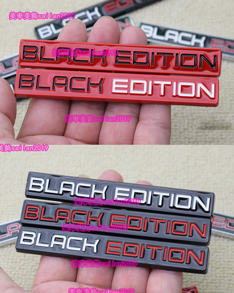 Metal Modified black edition Car Logo Sticker black Samurai Car Logo ...