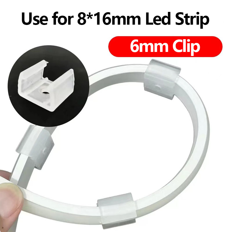 【In Stock】20pcs 8mm*16mm LED strip clamp Retainer connector accessories ...