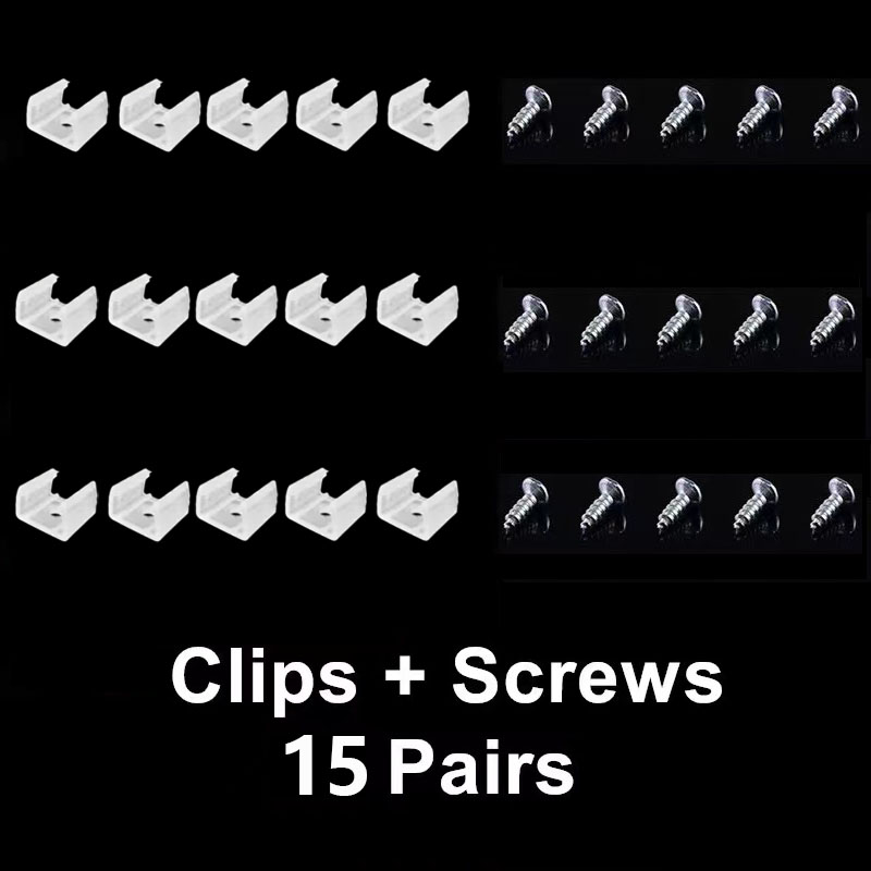 【In Stock】20pcs 8mm*16mm LED strip clamp Retainer connector accessories ...