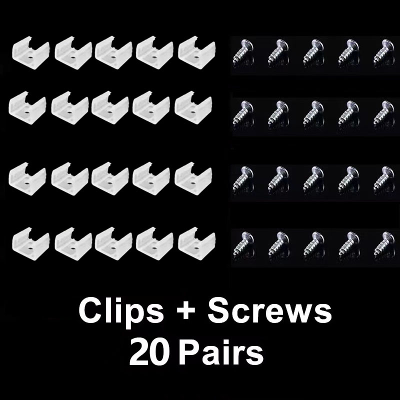 【In Stock】20pcs 8mm*16mm LED strip clamp Retainer connector accessories ...