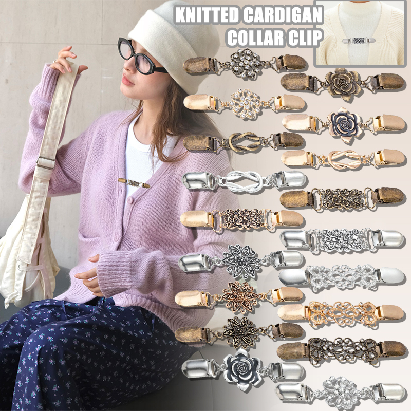 【YUNYUAN】 European and American Retro Shawl Clip Brooch Clip Duckbill ...