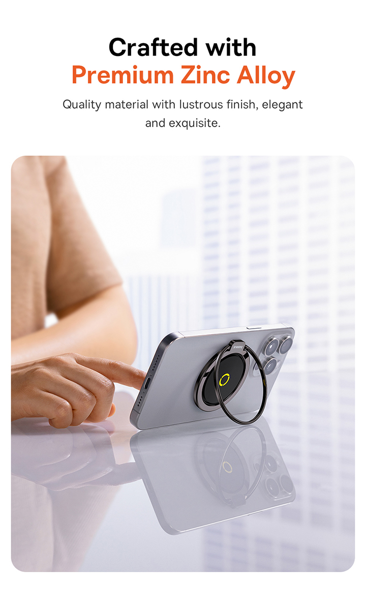 Baseus MagPro Magnetic Ring Phone Stand for Wireless Charging ...
