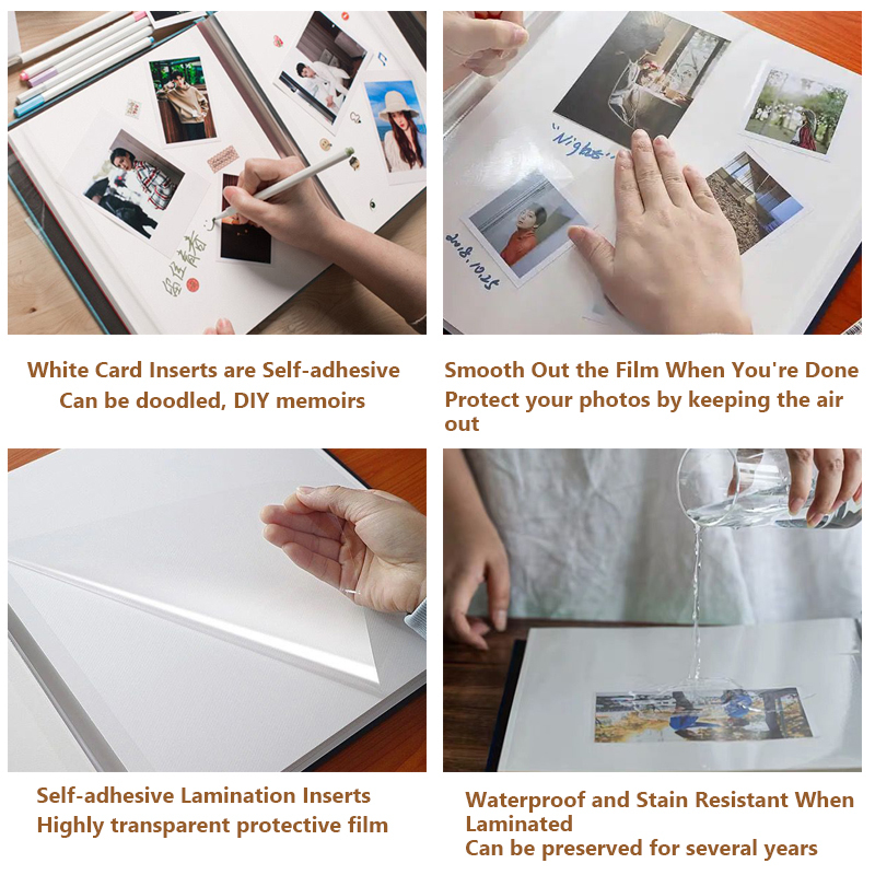 【ship from MY】Self Adhesive Photo Album 16 Inch Linen Cover Covered ...