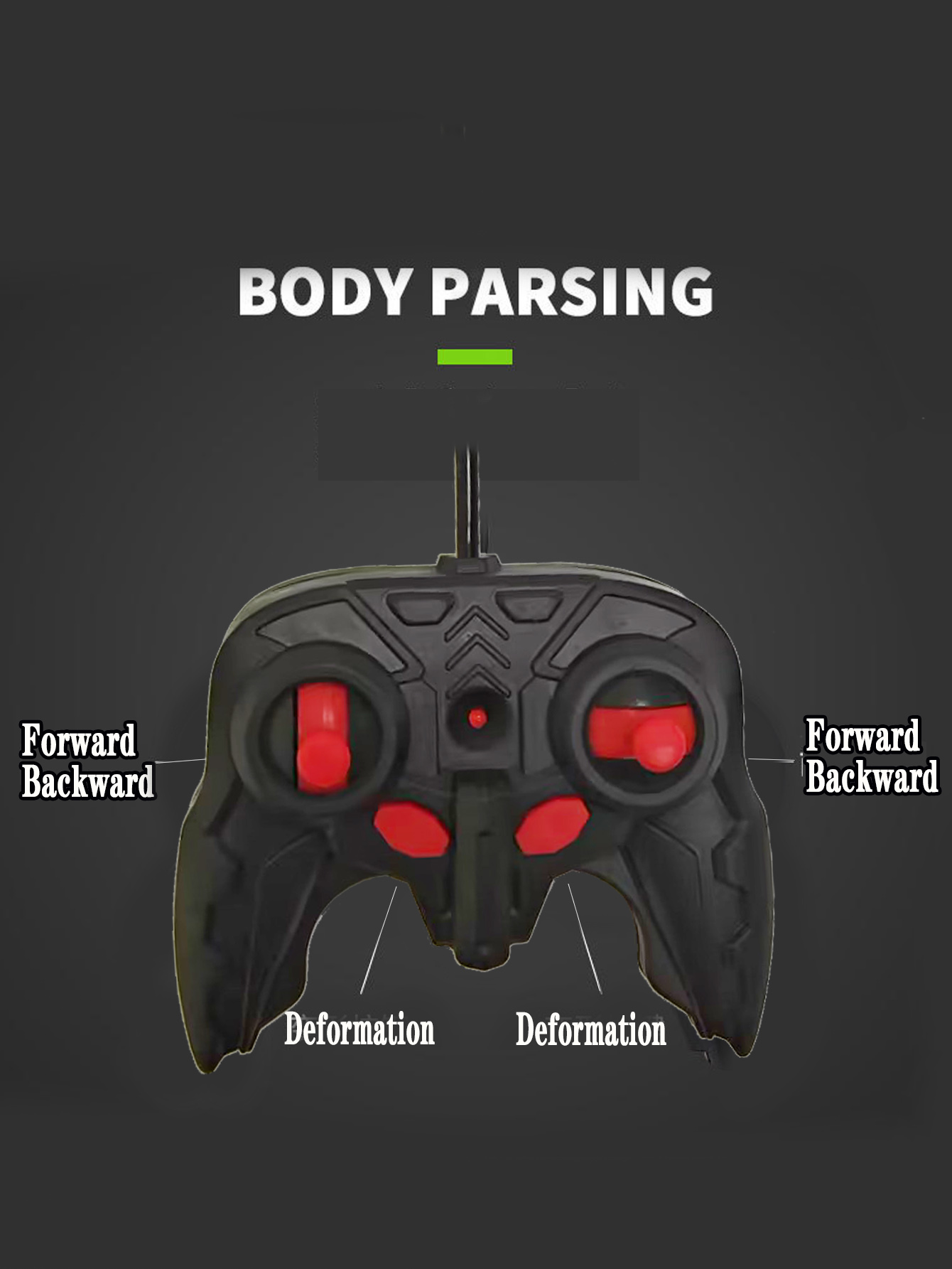 One-button Remote Control Deformation Car RC Moving Racing Car Model ...