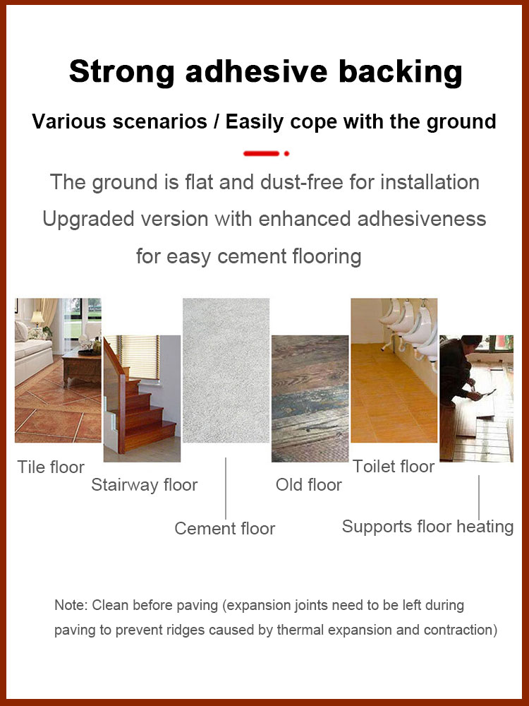 36pcs Wood Vinyl Flooring Sticker 54sqft Waterproof Self Adhesive ...