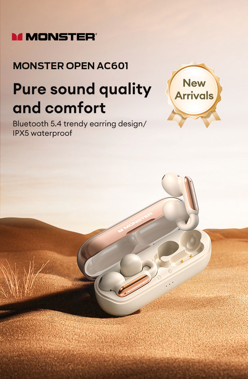 Monster AC601 Sports Bluetooth Earphone HiFi Sound Quality Noise ...